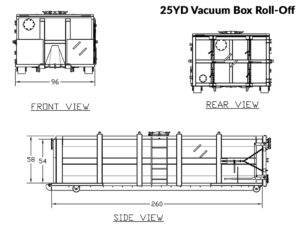 25YD Vacuum Box Roll-Off Container - Roll Offs, USA